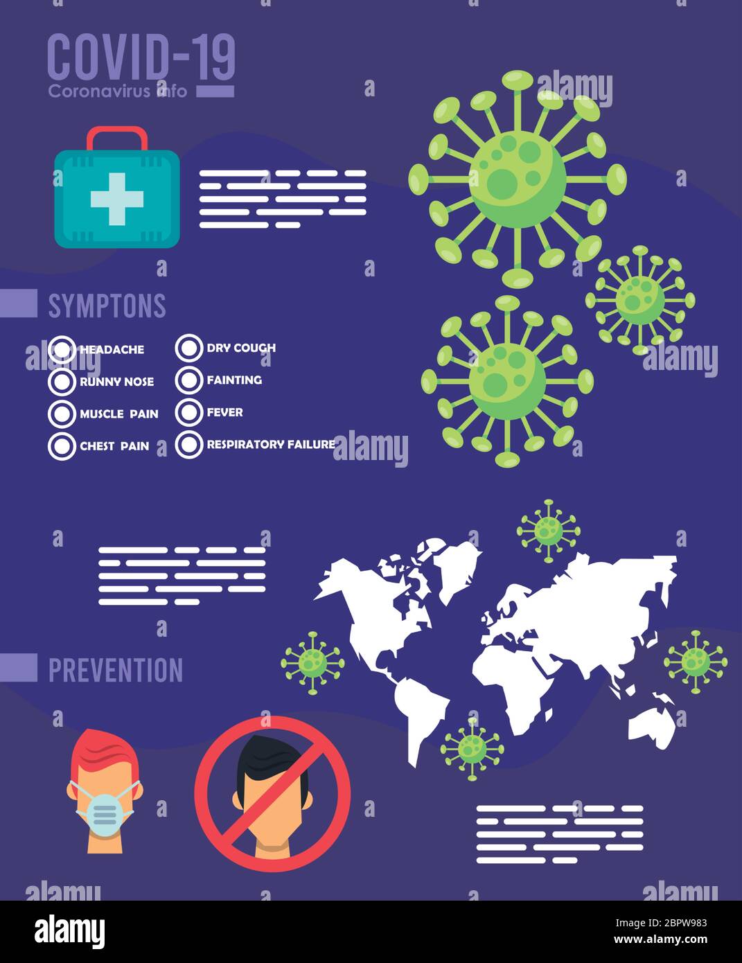 corona virus infographic with particles icons Stock Vector Image & Art ...
