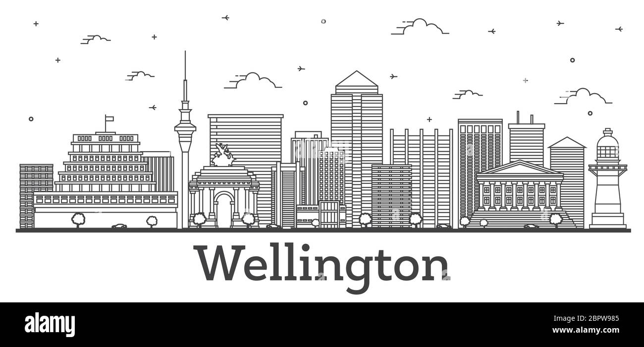 Wellington historic architecture Stock Vector Images - Alamy