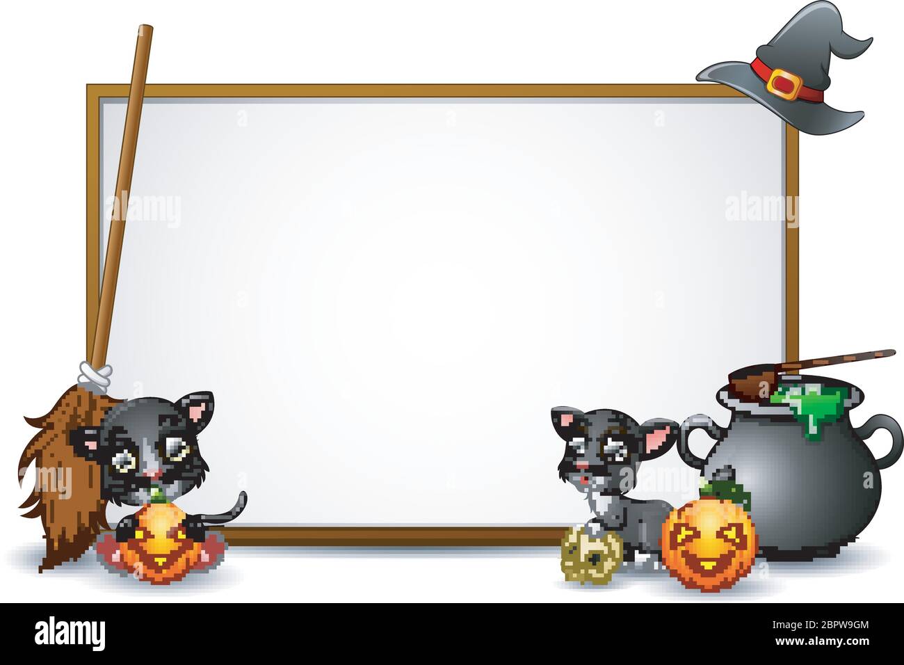 Halloween Page Borders Landscape