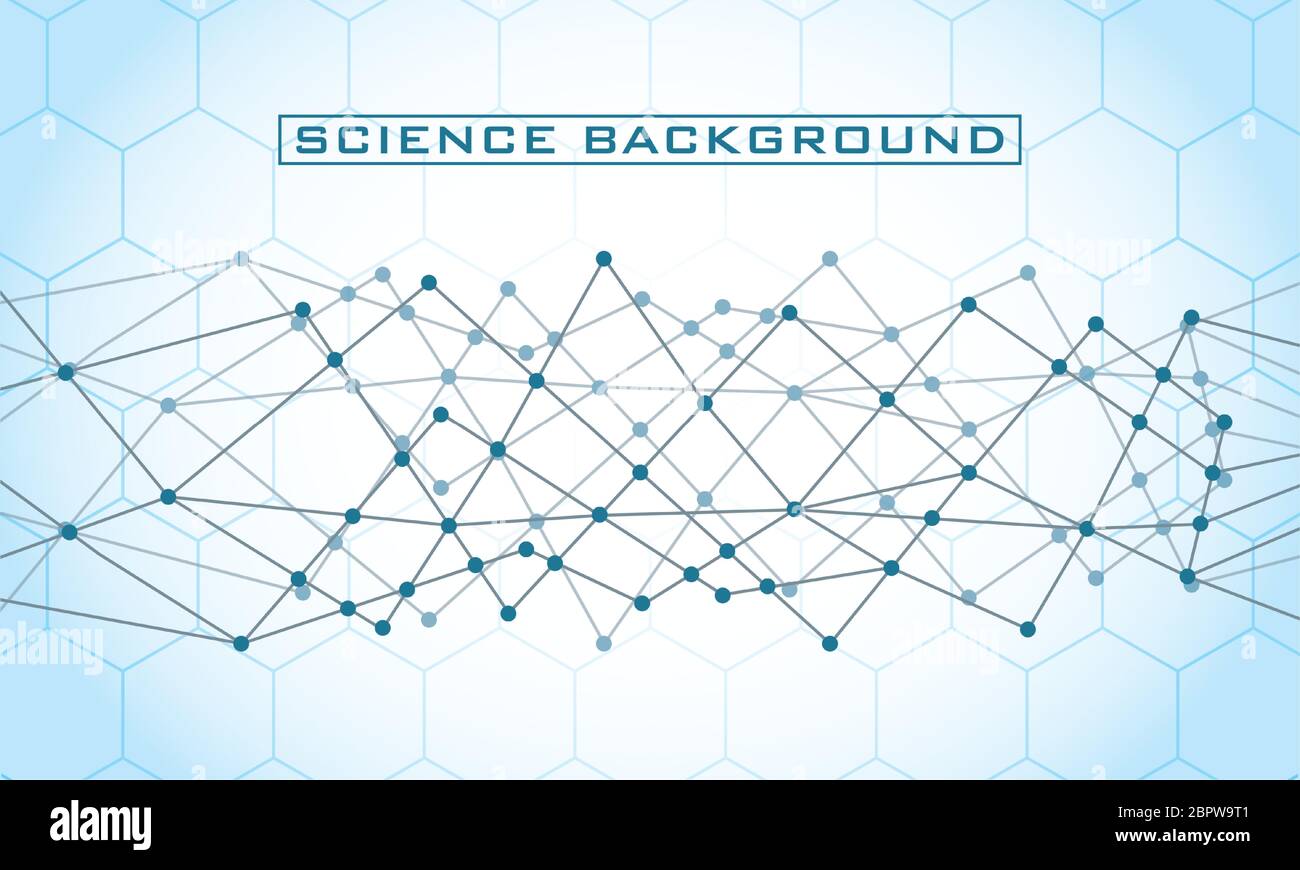 white science background with lines structures Stock Vector Image & Art ...