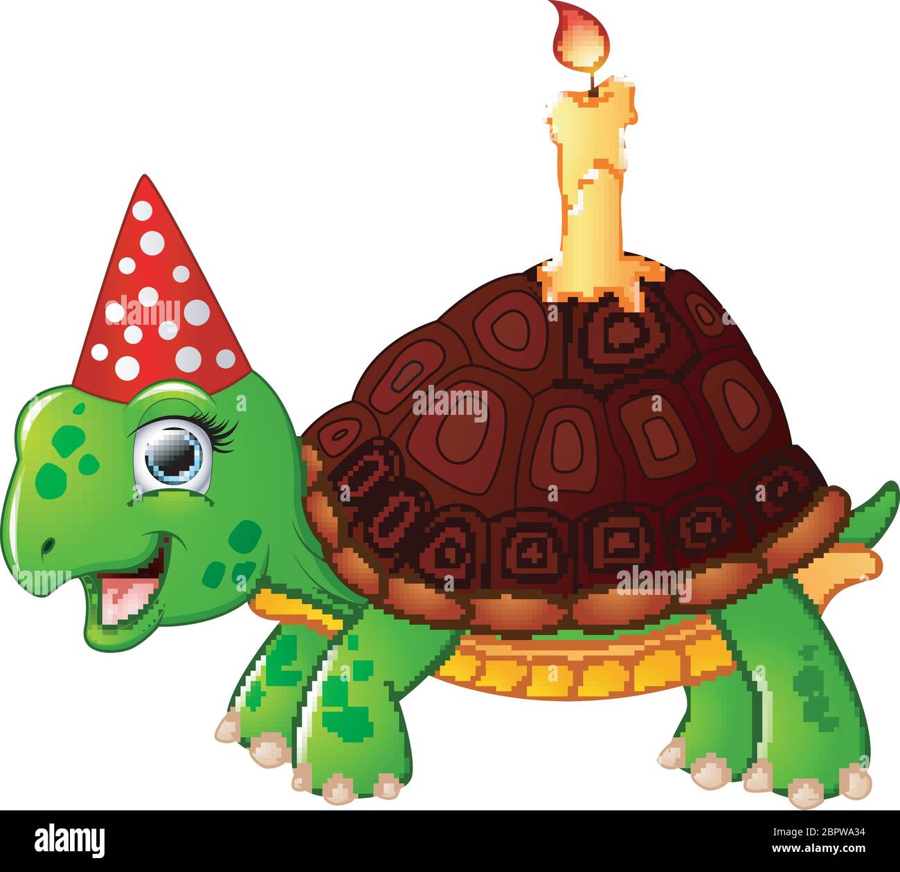 Turtle birthday candle hi-res stock photography and images - Alamy