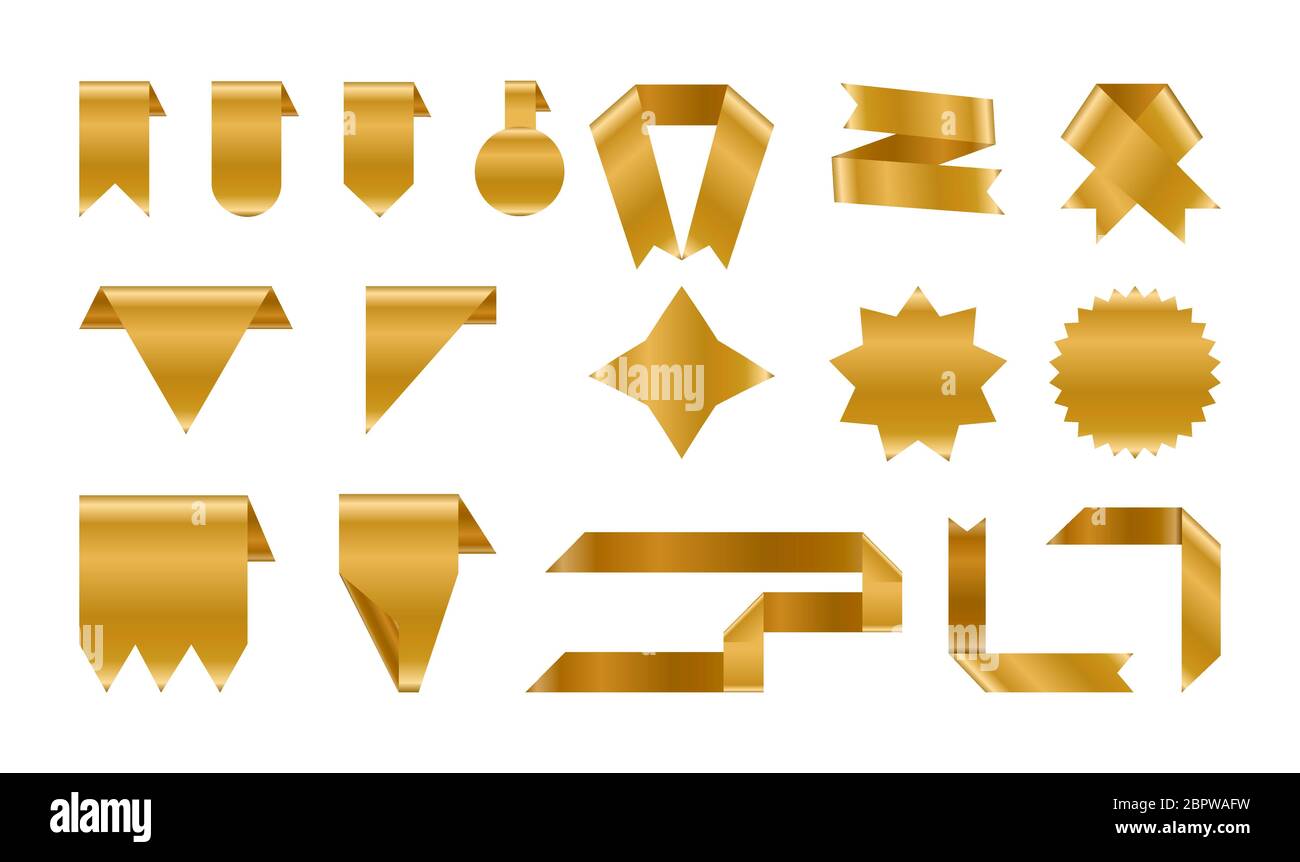 Gold Blank Banners
