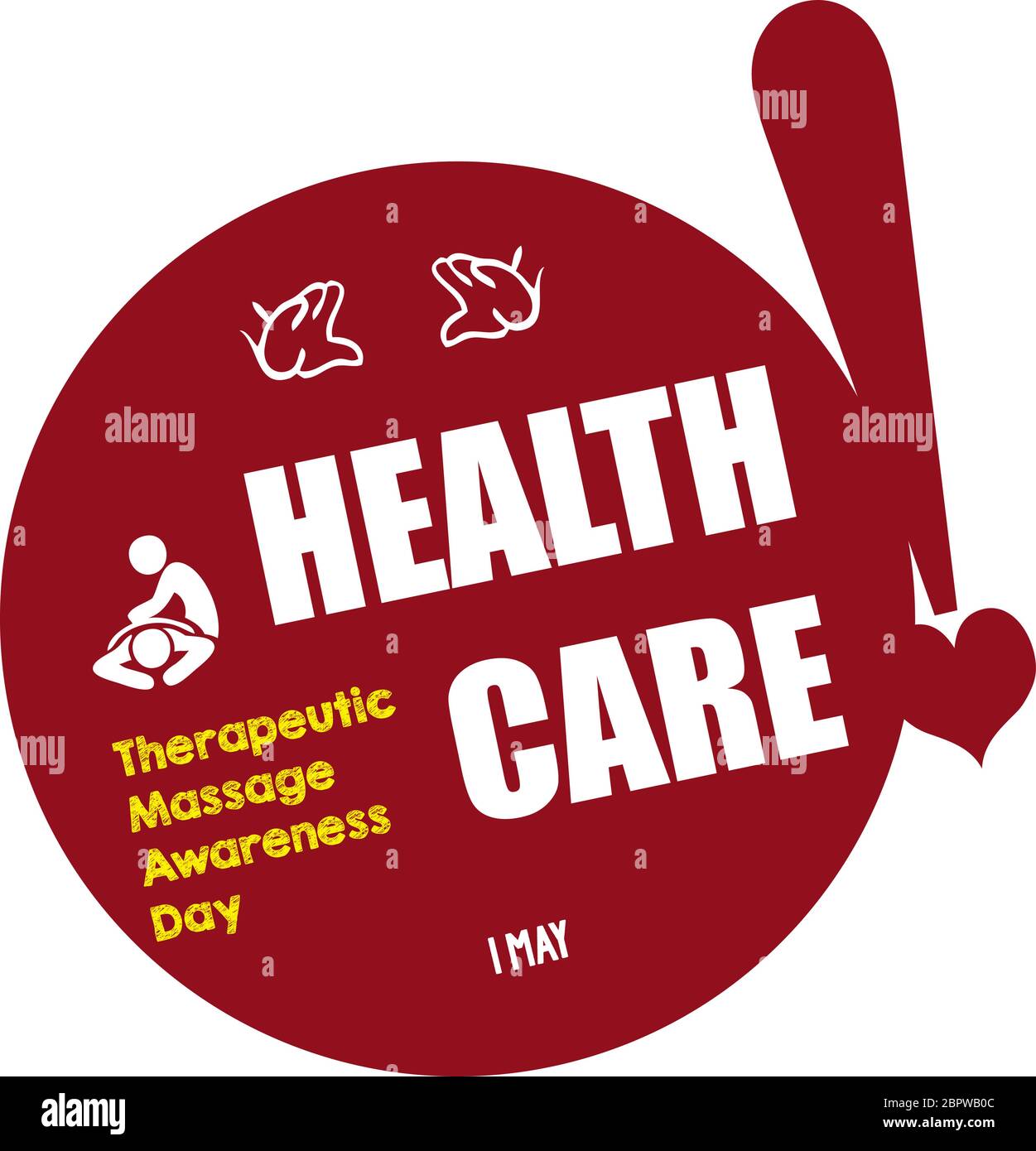 May Event Label - Therapeutic Massage Awareness Day Stock Vector Image ...