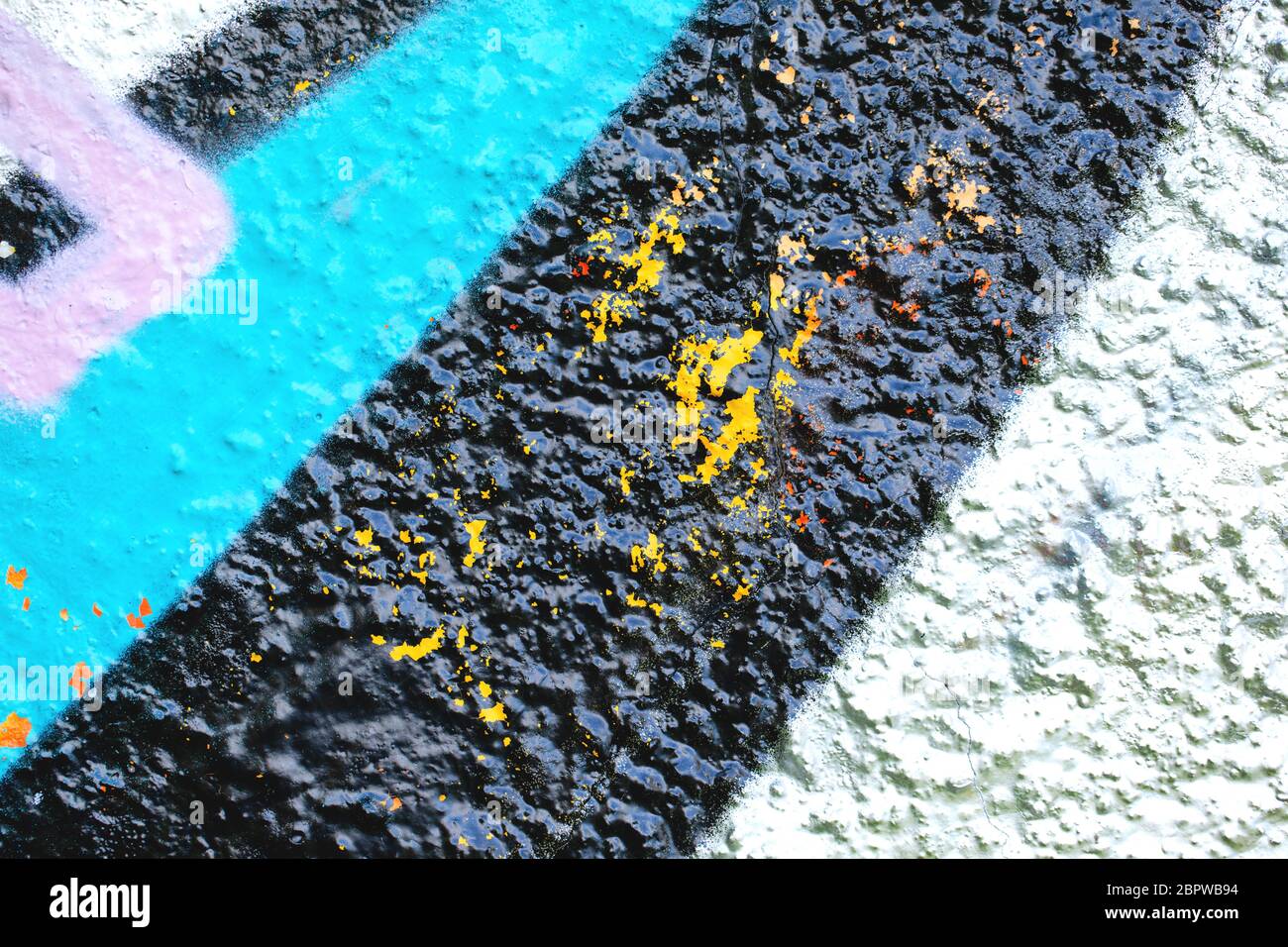 Closeup of colorful urban wall texture. Modern pattern for wallpaper ...