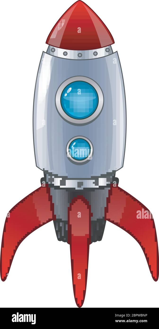 Rocket launch cartoon Stock Vector Image & Art - Alamy