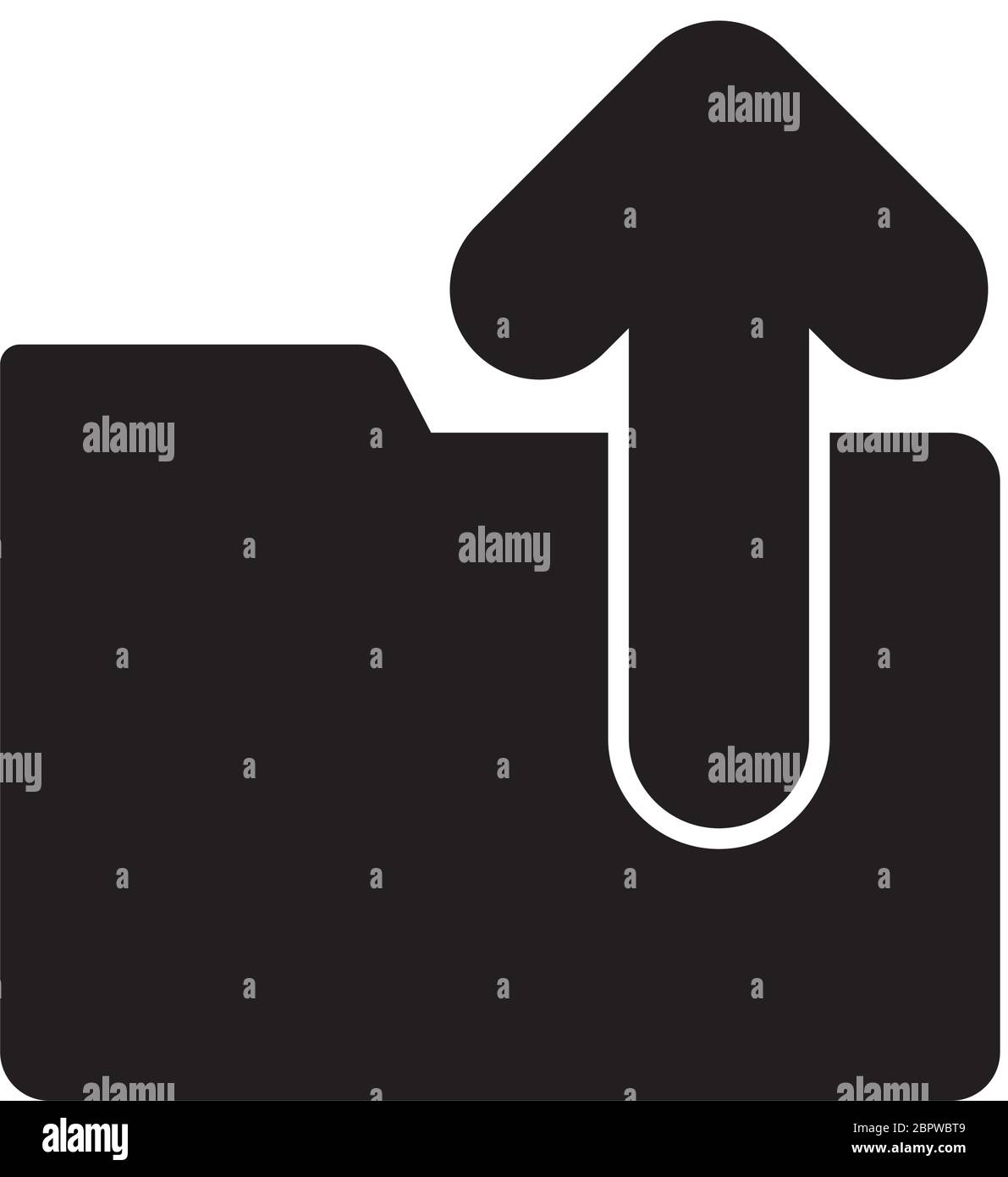 File with upload arrow silhouette style icon design, Document data archive storage organize ...