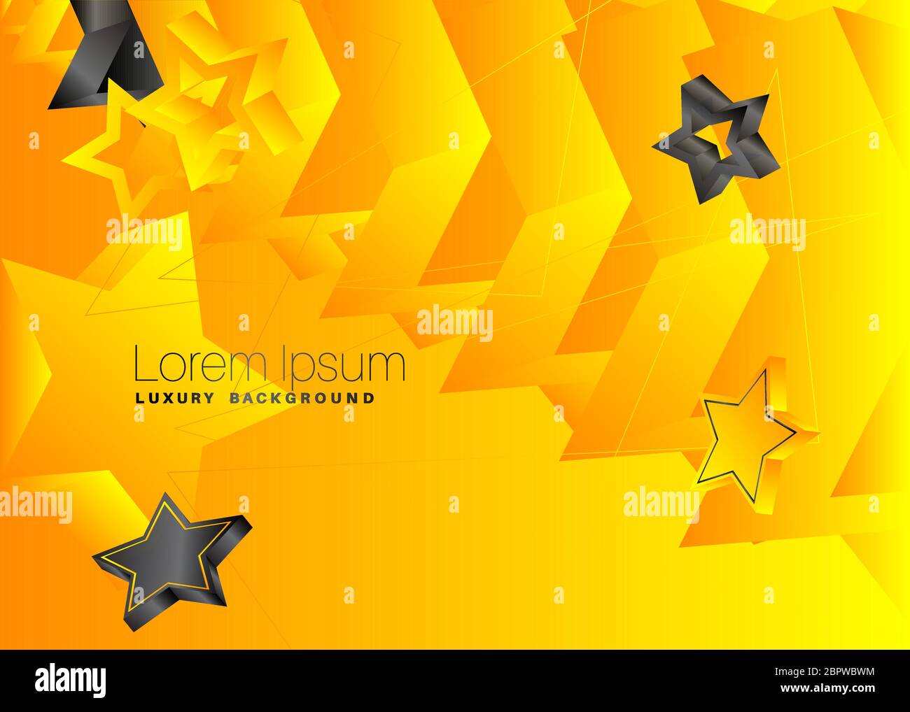 Minimalist yellow premium exclusive background. Vector luxury yellow ...