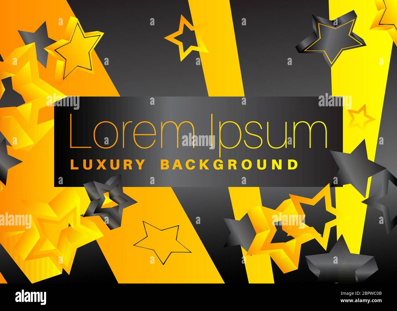Minimalist yellow premium exclusive background. Vector luxury yellow ...