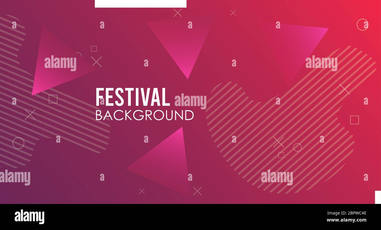 triangles colorfull festival background template Stock Vector Image ...