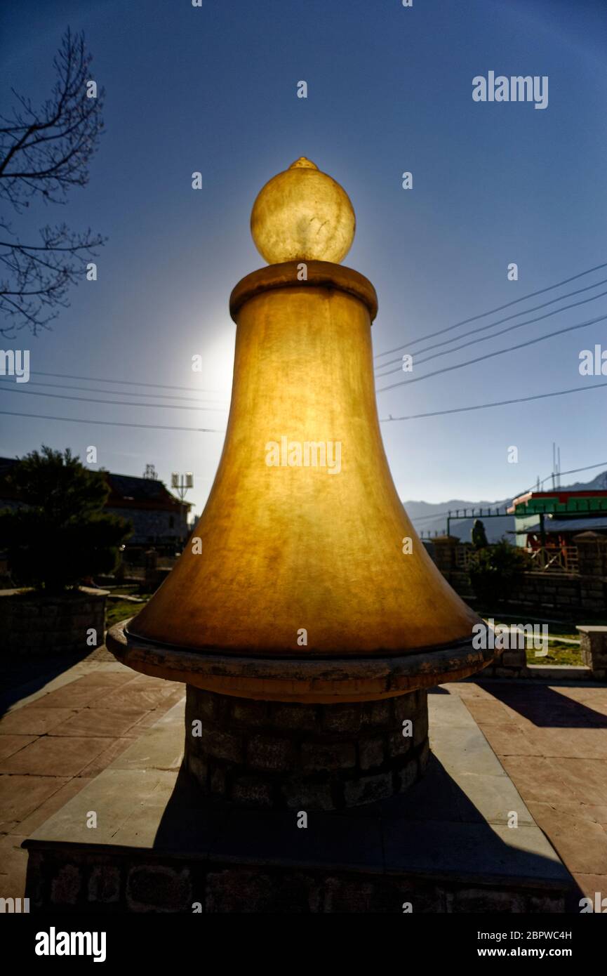 Stupa design in plastic material Stock Photo - Alamy