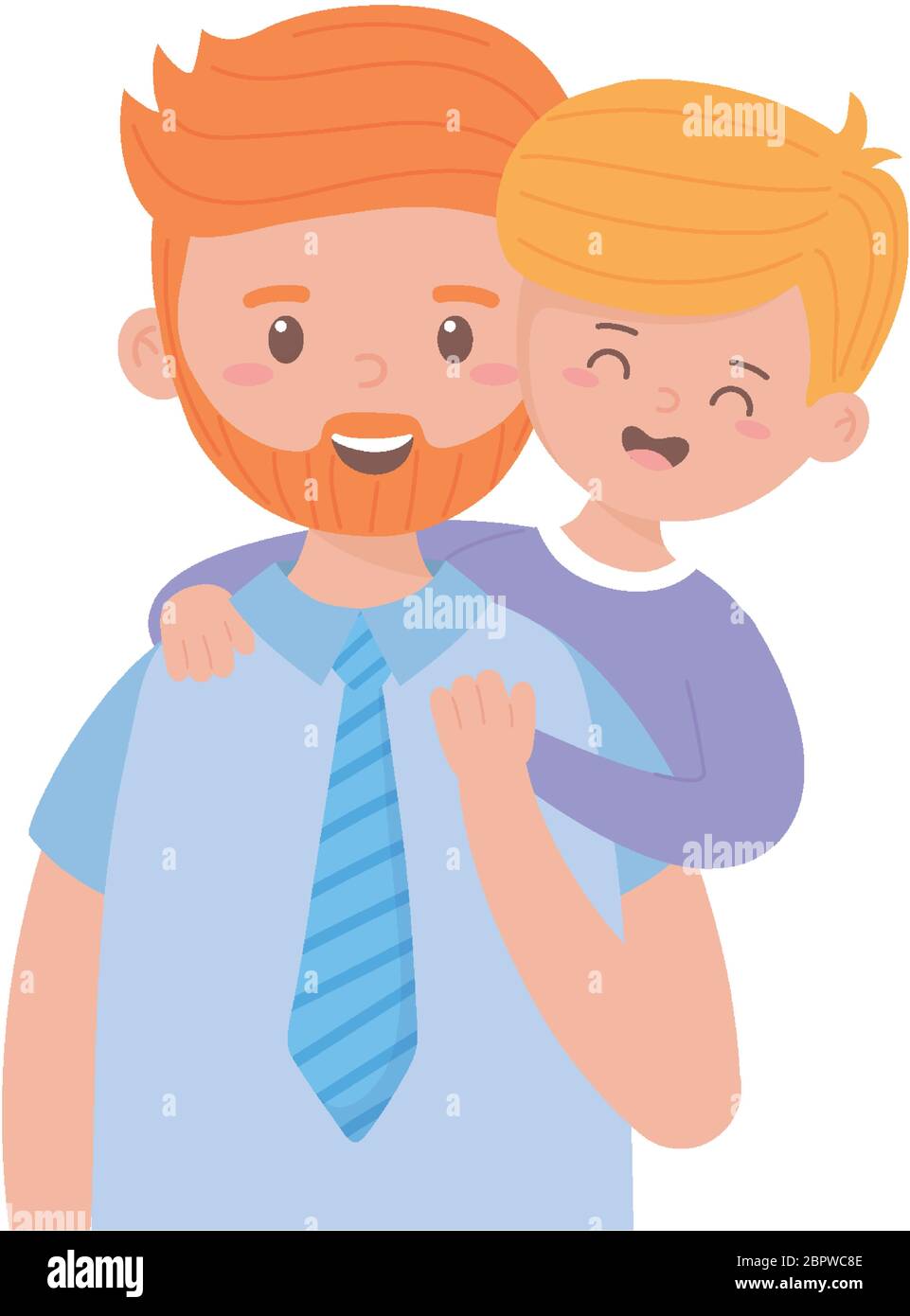 Father and son design, Family relationship and generation theme Vector ...
