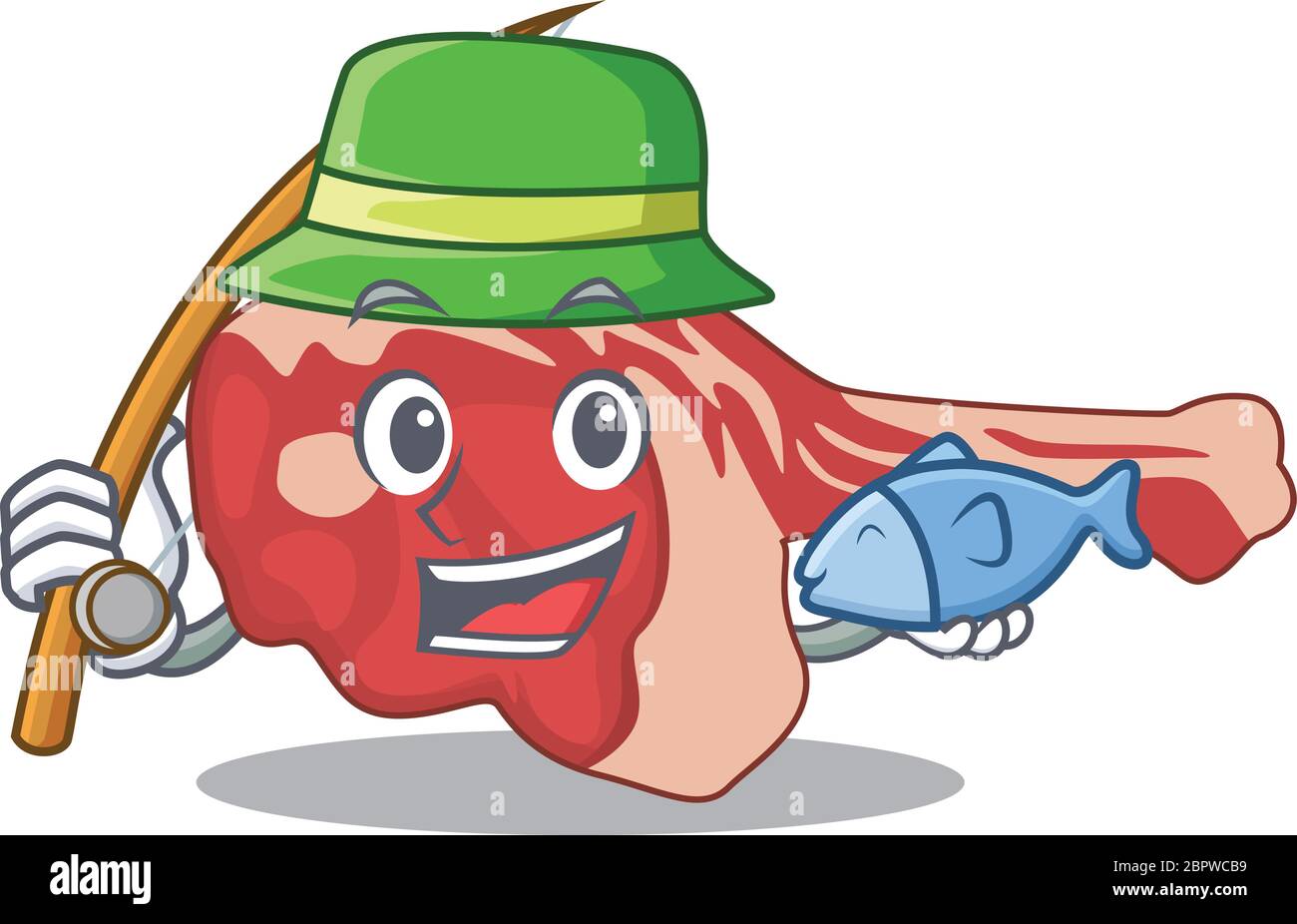 Uncooked lamb leg joint Stock Vector Images - Alamy