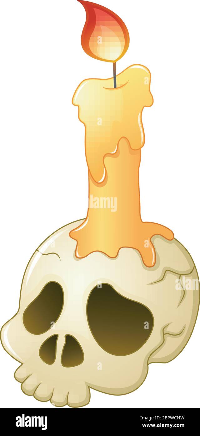 Candle lighting isolated cartoon Cut Out Stock Images & Pictures - Alamy