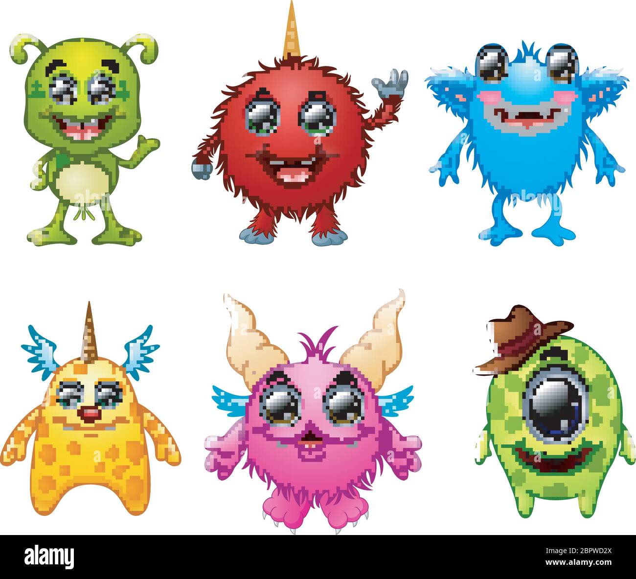 Halloween monster set collection Stock Vector Image & Art - Alamy