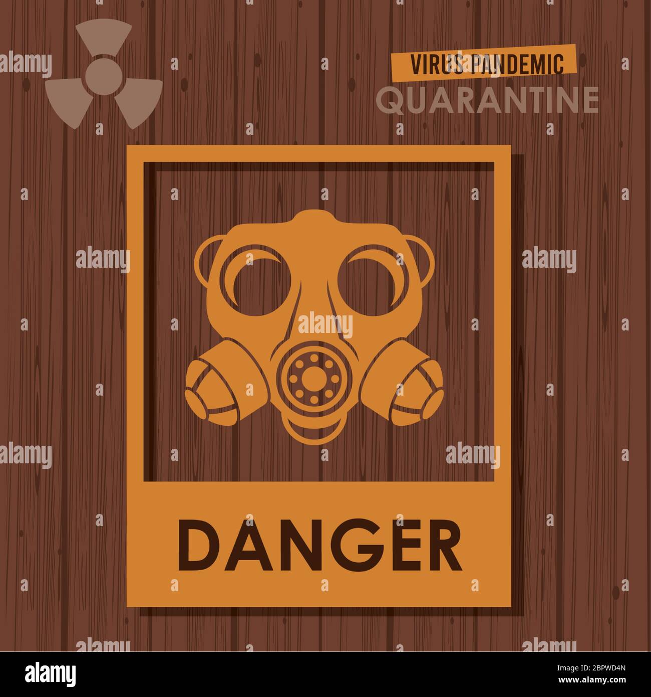 Danger virus poster nuclear hi-res stock photography and images - Alamy