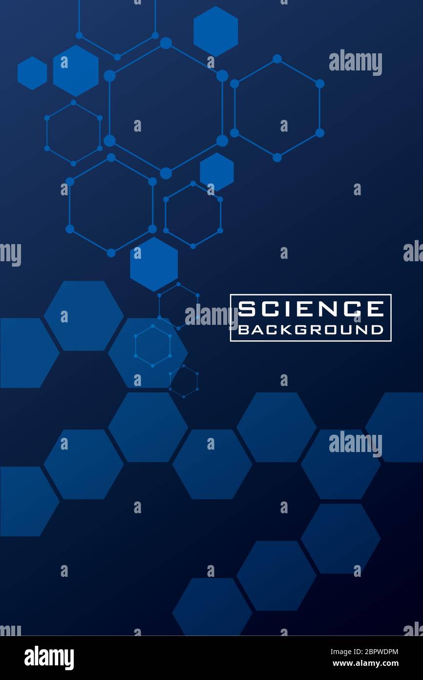 dark blue science background with lines structures Stock Vector Image ...