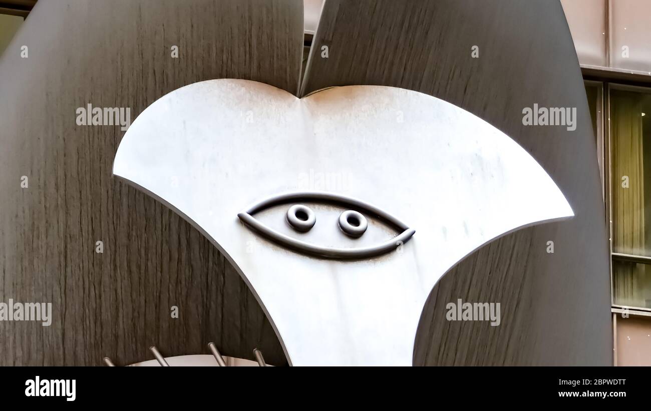 View of Chicago's Picasso, an untitled monumental sculpture by Pablo ...