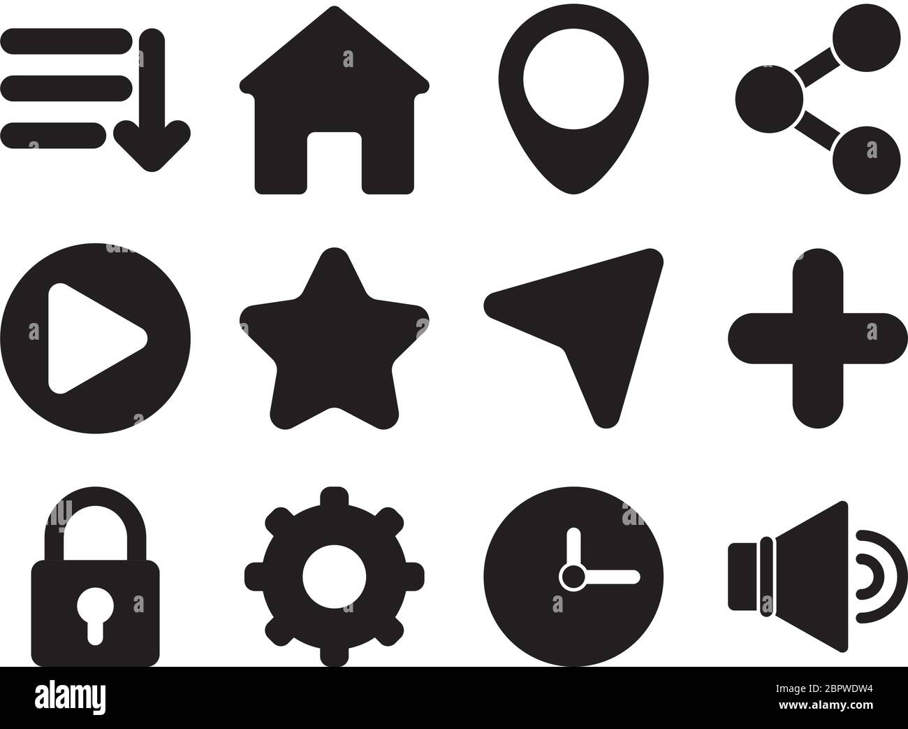 silhouette style icon set design, Social media web multimedia and ...