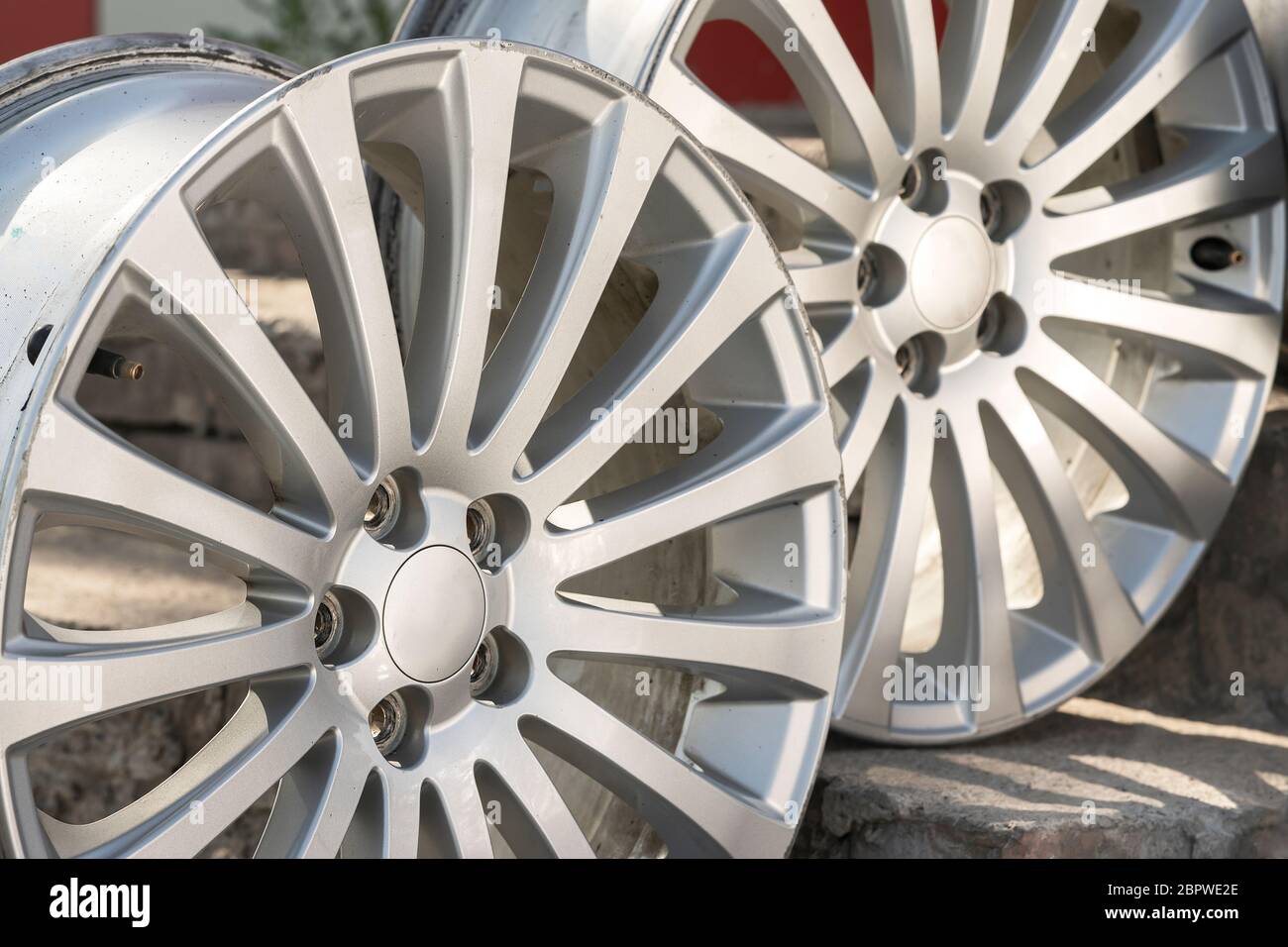 Cast cast steel car wheels hi-res stock photography and images - Alamy