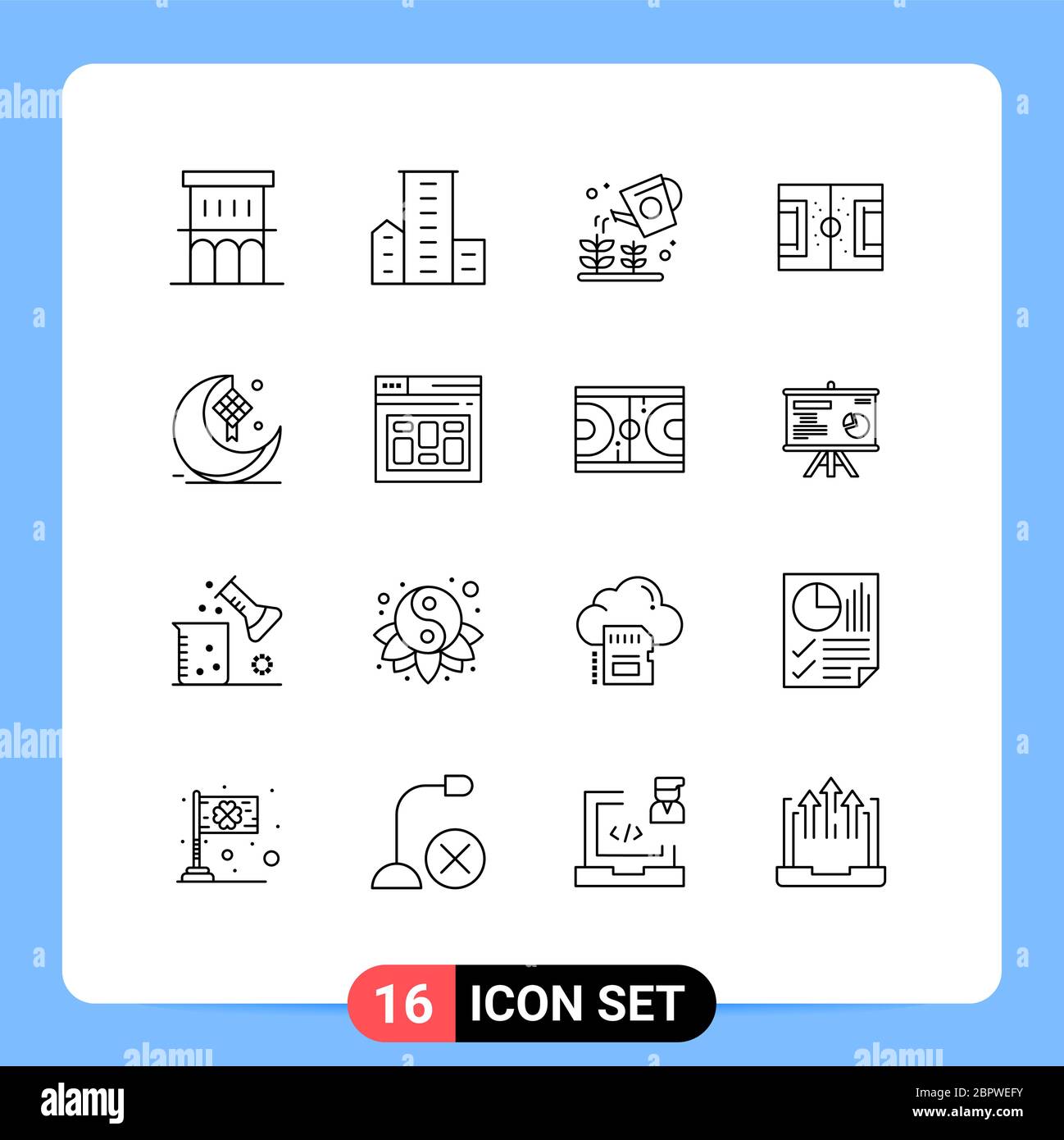 Football Pitch Outline Stock Vector Images - Alamy