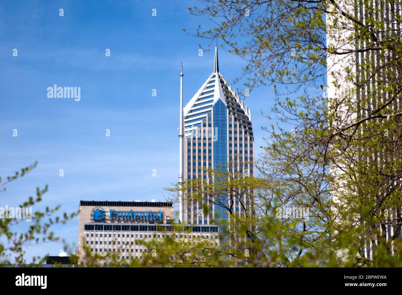 View of One Prudential Plaza (formerly known as the Prudential Building ...
