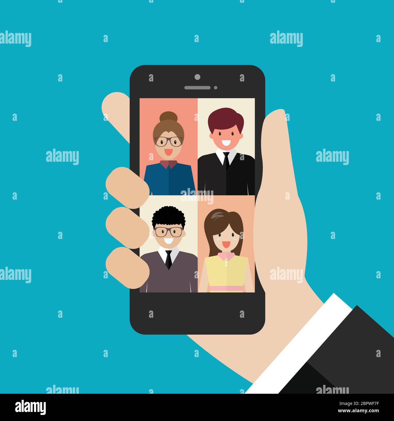 Zoom meeting interface Stock Vector Images - Alamy
