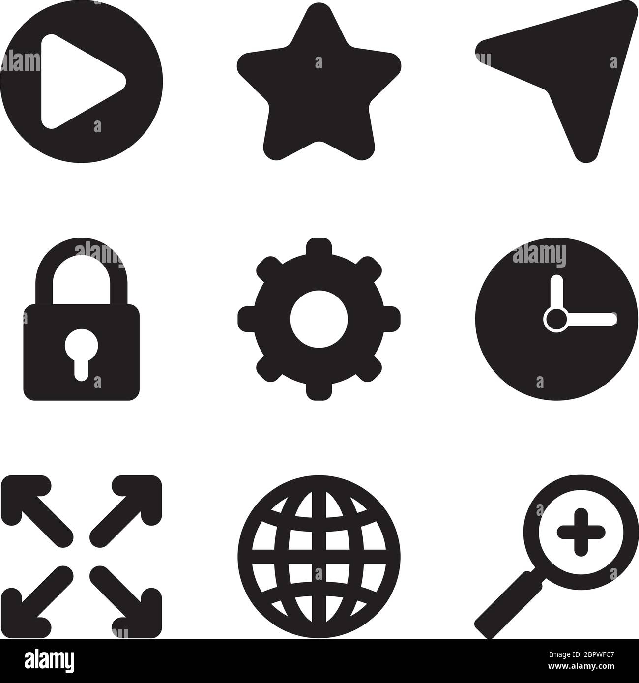 silhouette style icon set design, Social media web multimedia and ...