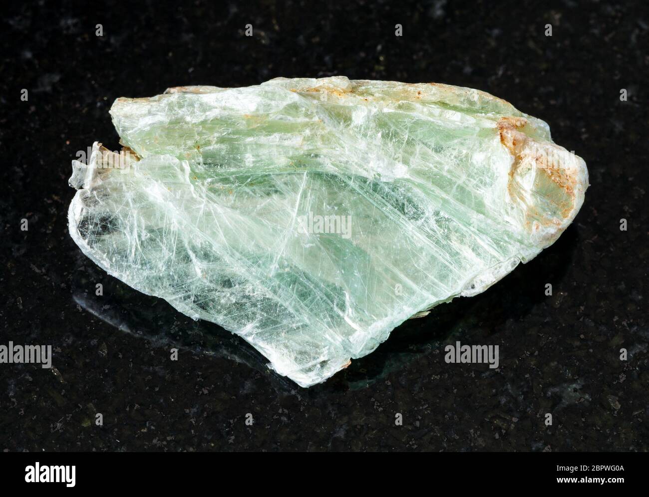 closeup of sample of natural mineral from geological collection ...