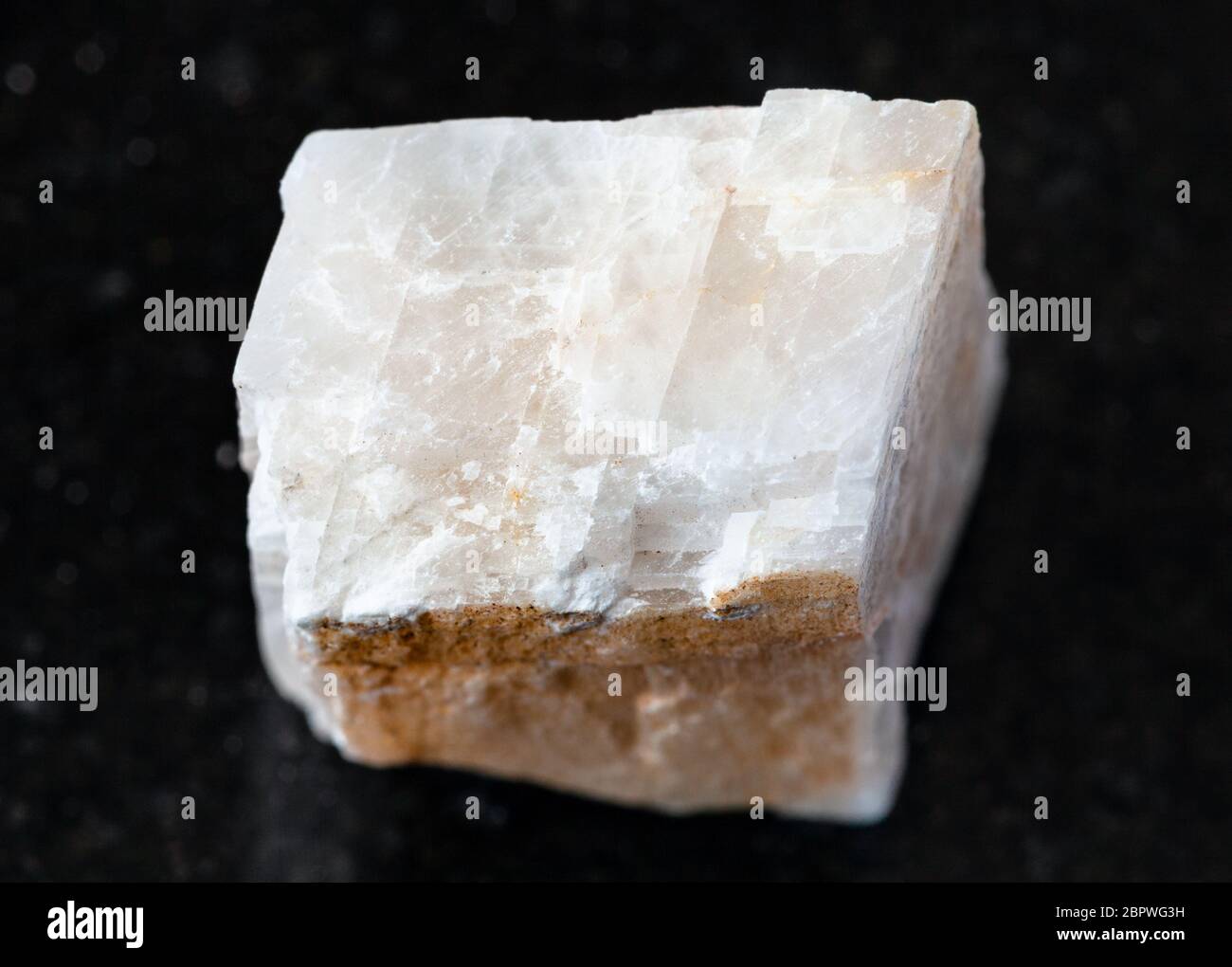closeup of sample of natural mineral from geological collection - raw ...