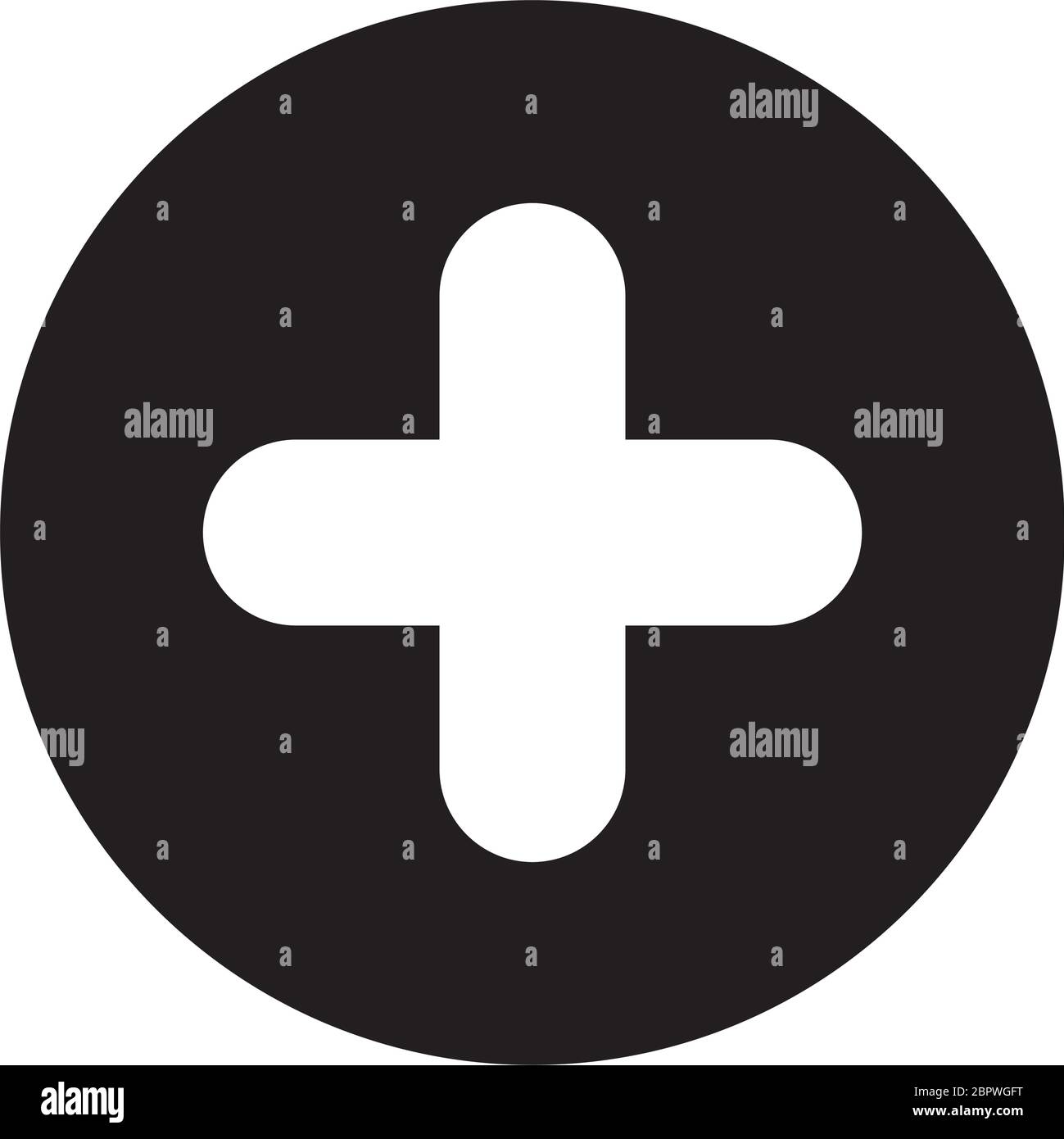 Plus silhouette style icon design, Math finance and education theme ...