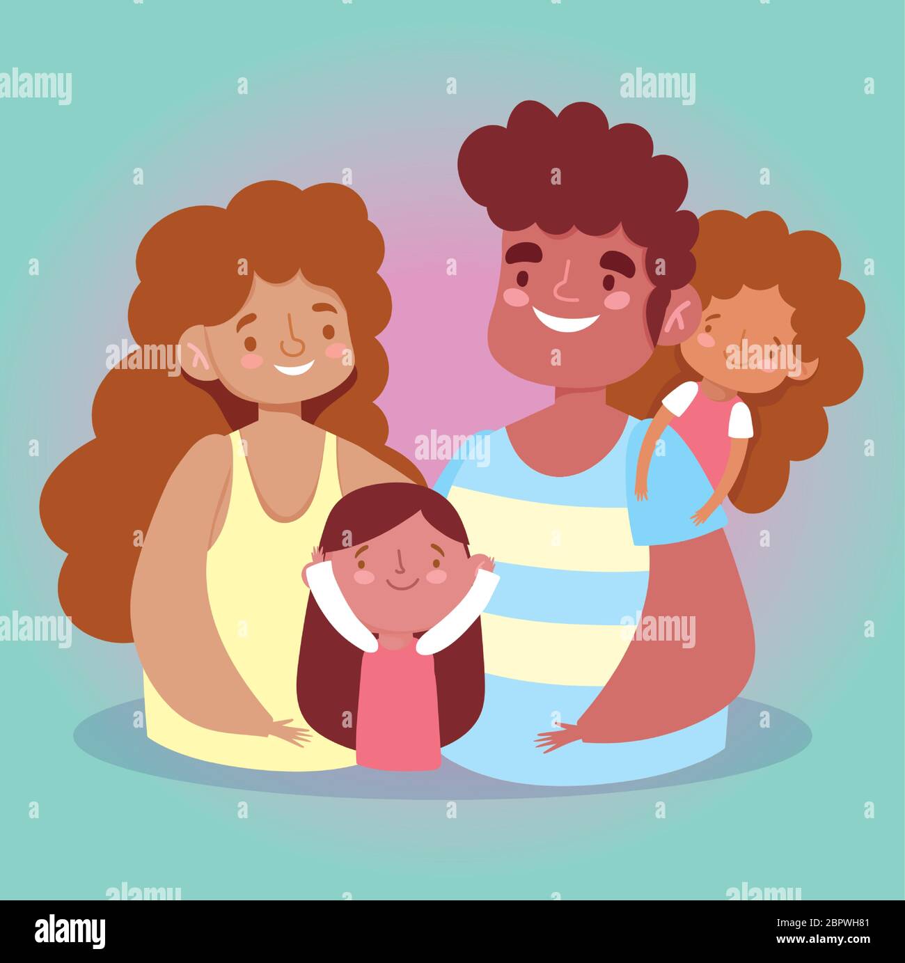 Mother father and daughters design, Family relationship and generation ...
