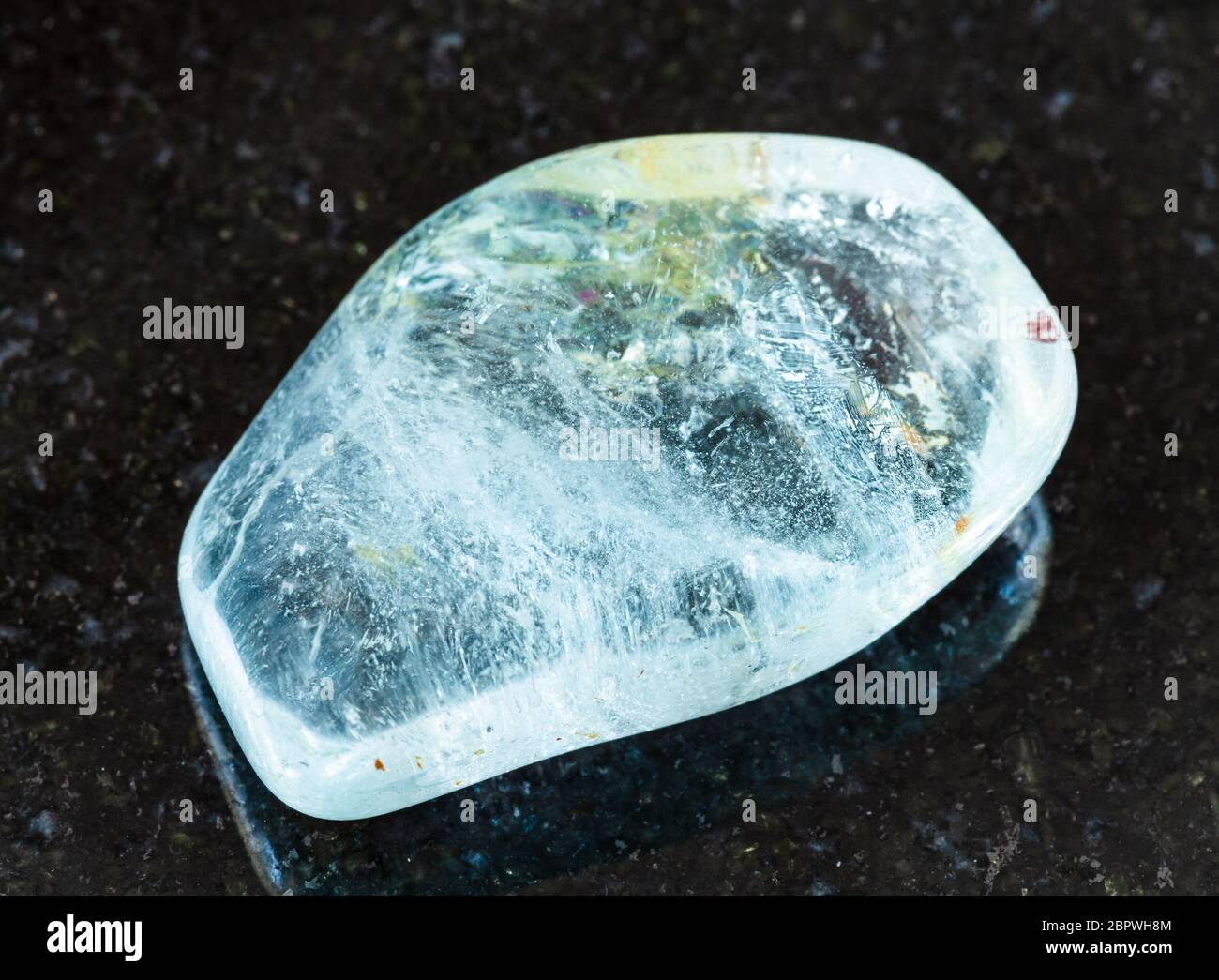 closeup of sample of natural mineral from geological collection ...