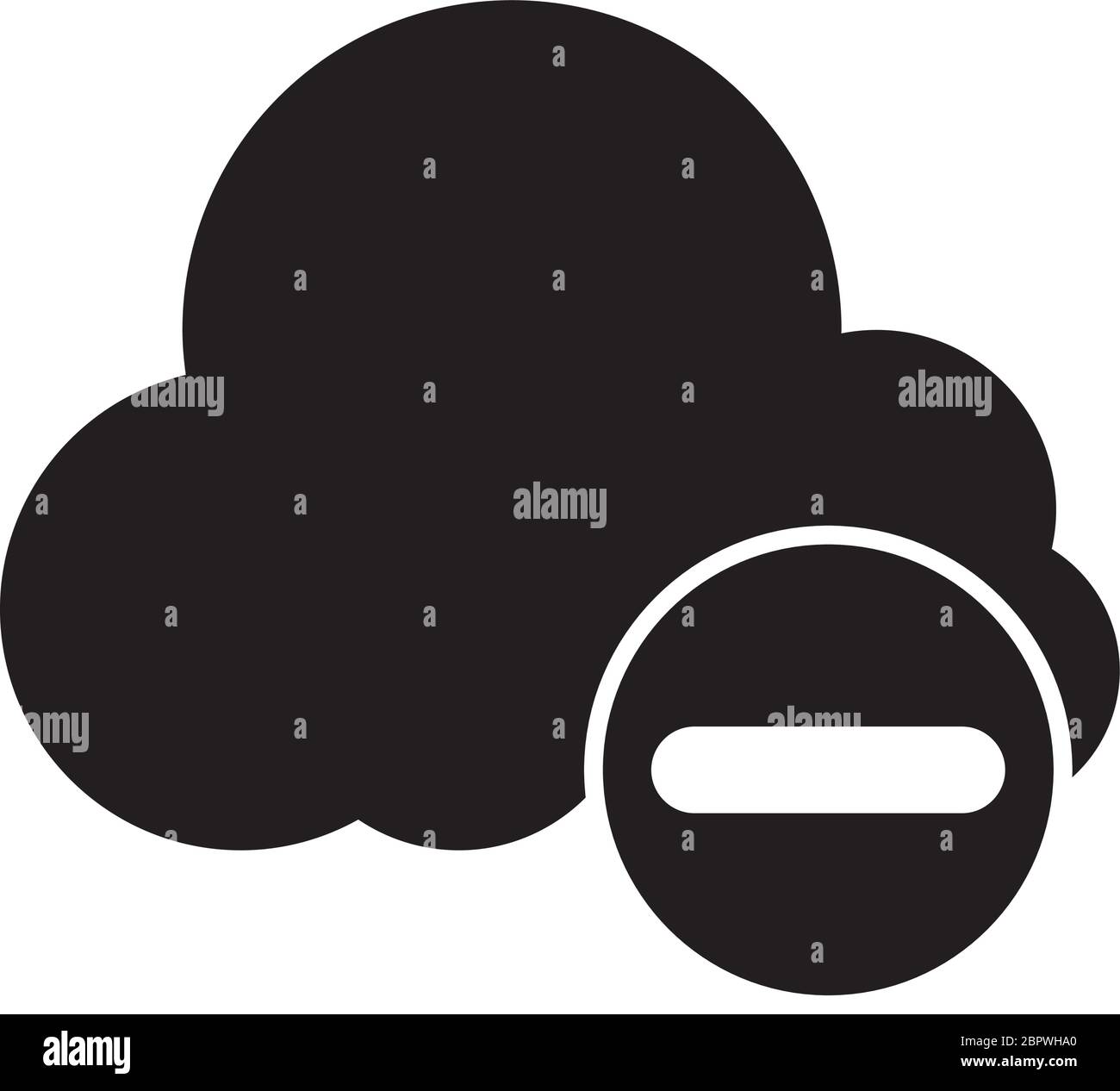 Cloud computing and minus silhouette style icon design, Communication internet connectivity web ...