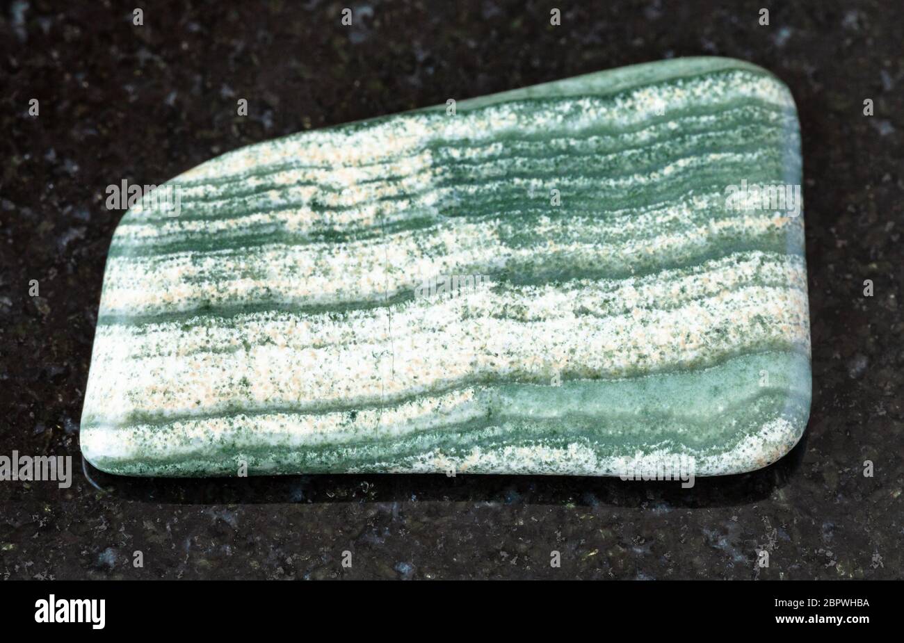 closeup of sample of natural mineral from geological collection ...