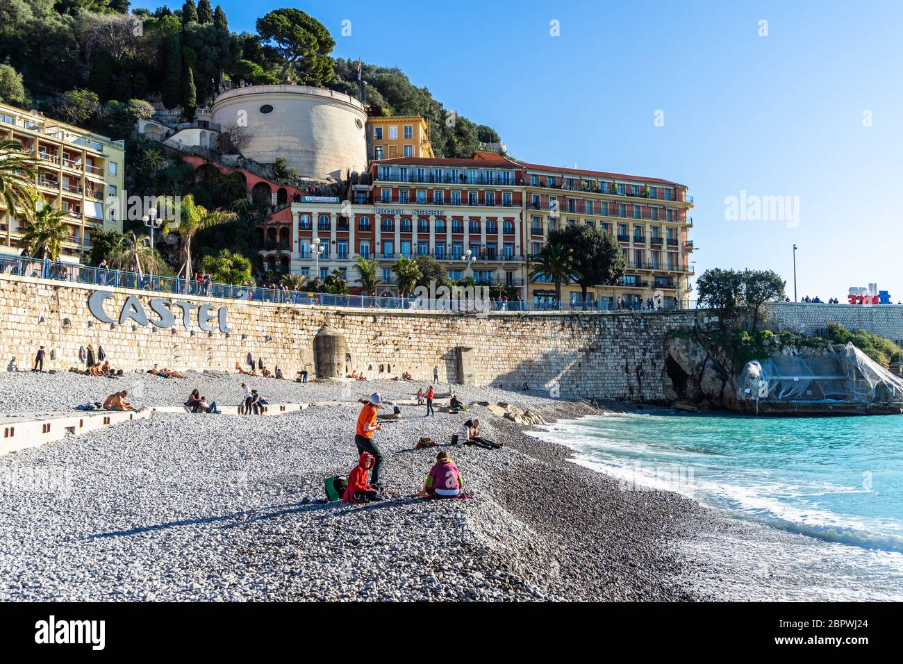 Plage de castel hi-res stock photography and images - Alamy