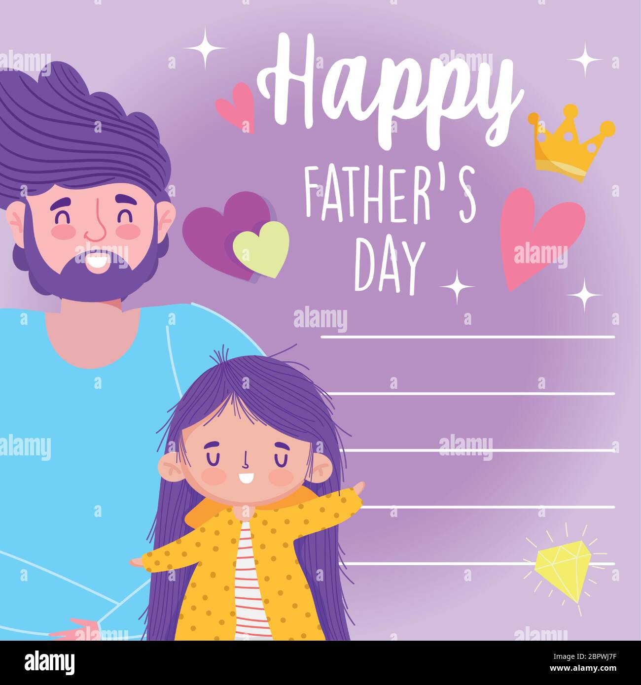 Father with daughter design, Fathers day celebration and love theme ...