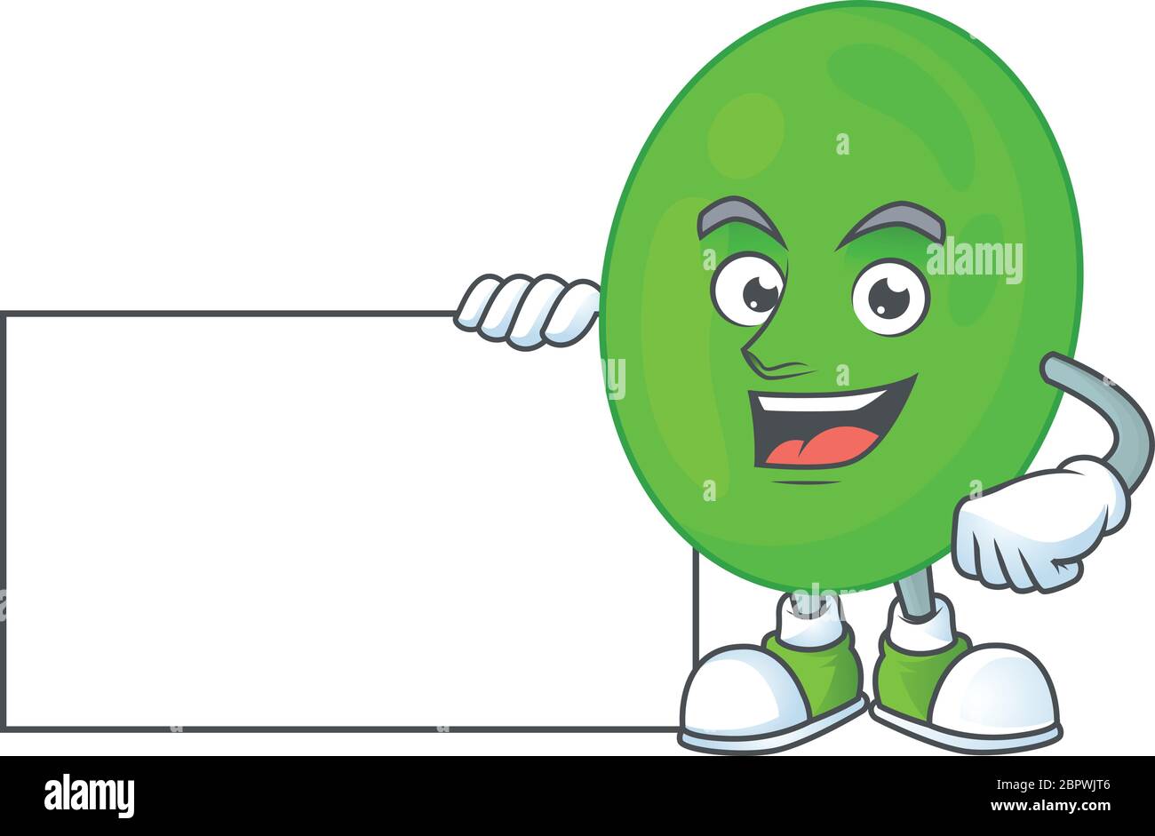 Cocci cartoon drawing Thumbs up holding a white board Stock Vector ...