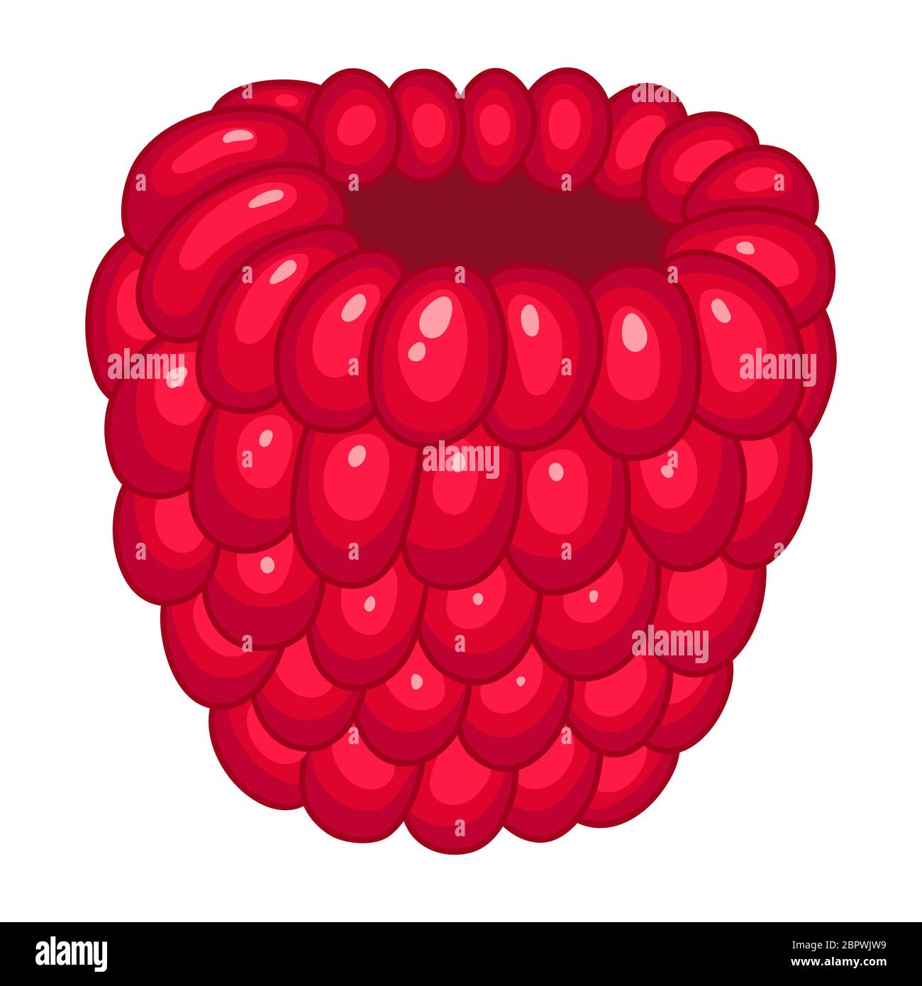 Fresh bright exotic whole raspberry isolated on white background ...