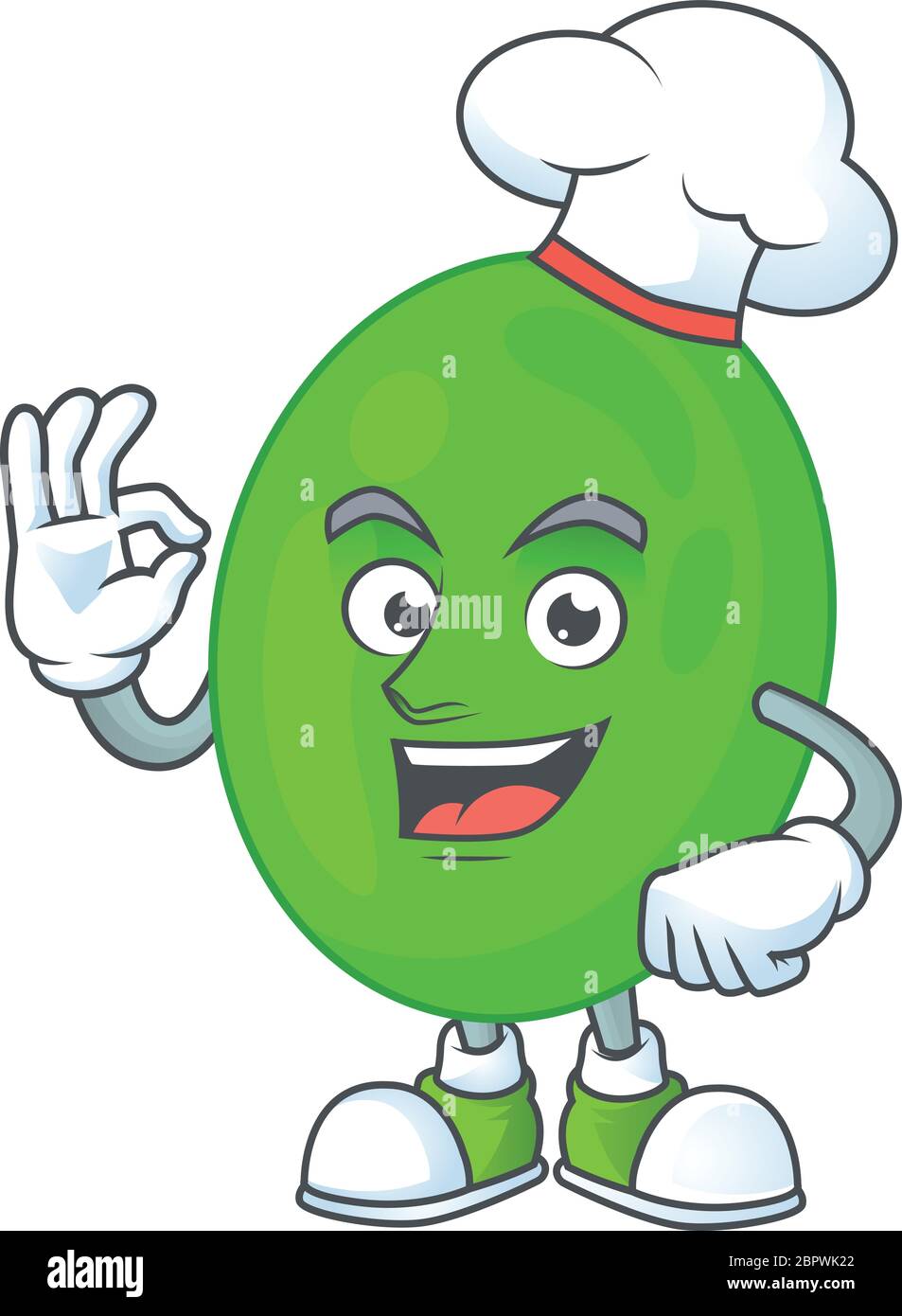 Cocci chef cartoon drawing concept proudly wearing white hat Stock ...