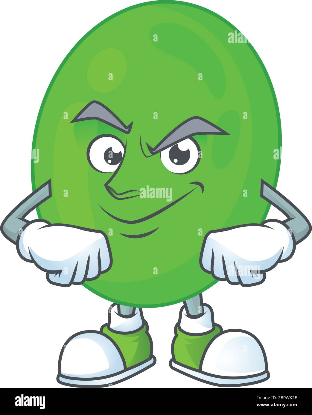 Cocci cartoon character design with sneaky face Stock Vector Image ...
