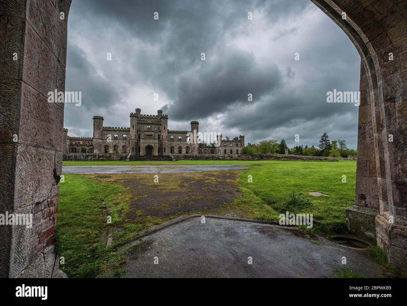 Lowther Castle and gardens, Lake District, United Kingdom - May 8, 2019 ...