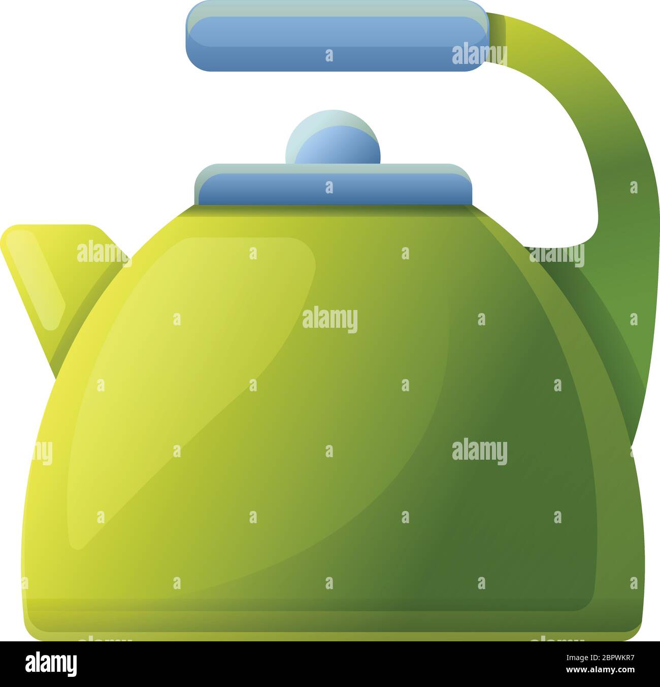 Steel kettle icon. Cartoon of steel kettle vector icon for web design ...