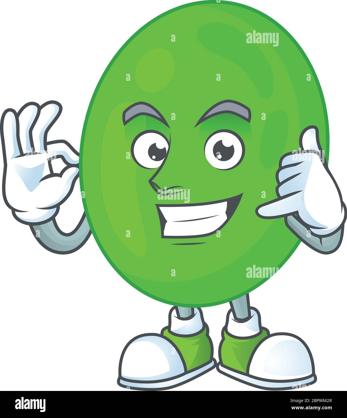 cartoon picture of cocci make a call gesture Stock Vector Image & Art ...