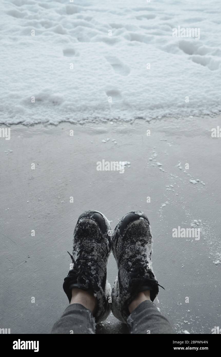 Winter trekking shoes hi-res stock photography and images - Alamy