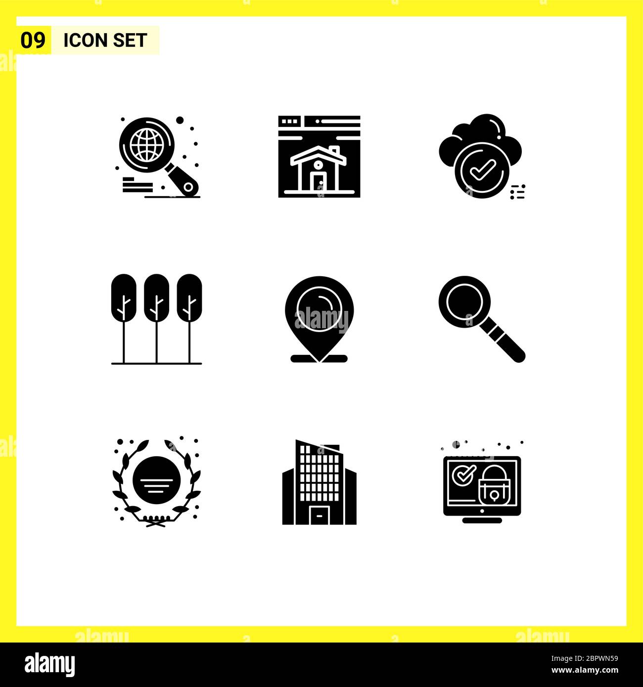 Cloud tick logo hi-res stock photography and images - Alamy