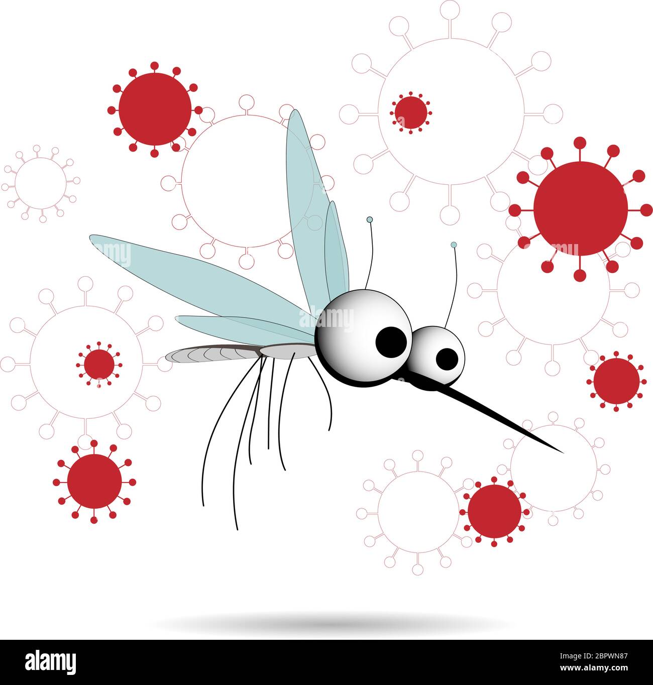 Mosquitoes are carriers of infections. Winged insects. Insect mosquito ...