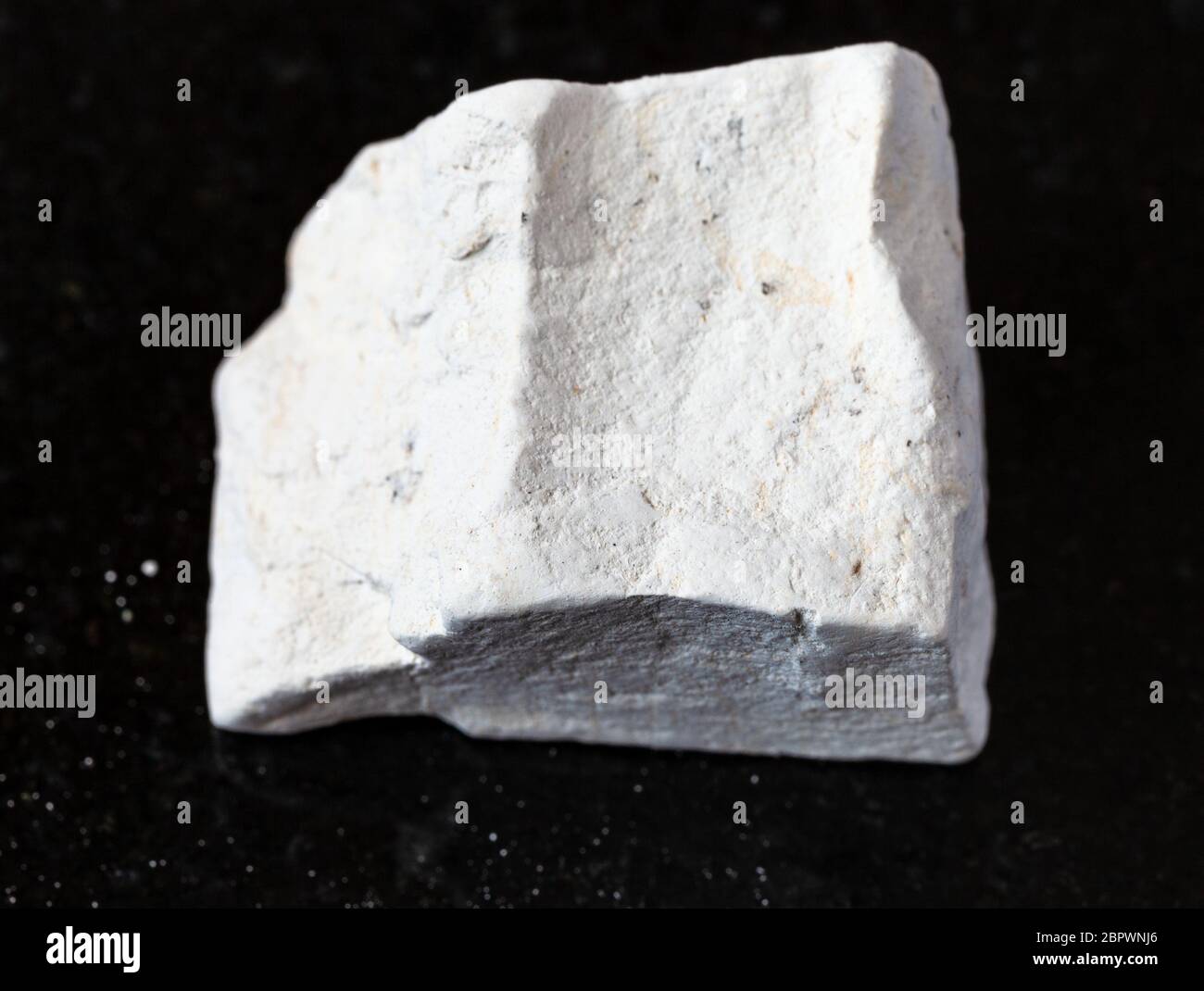 closeup of sample of natural mineral from geological collection - rough ...