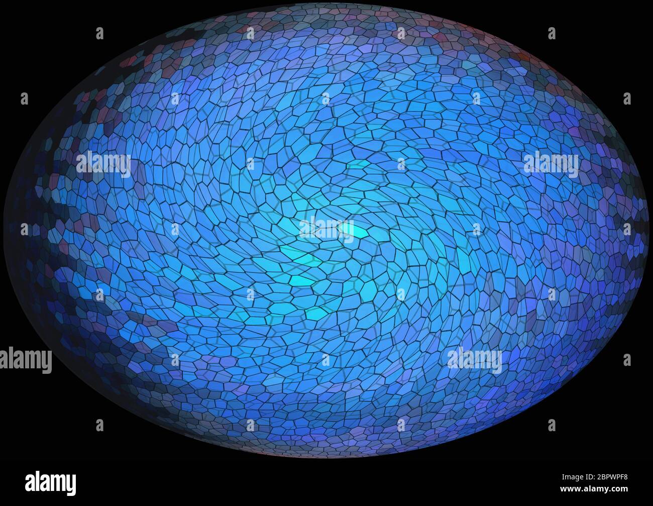 Illustration stained glass ellipse shape Stock Photo - Alamy