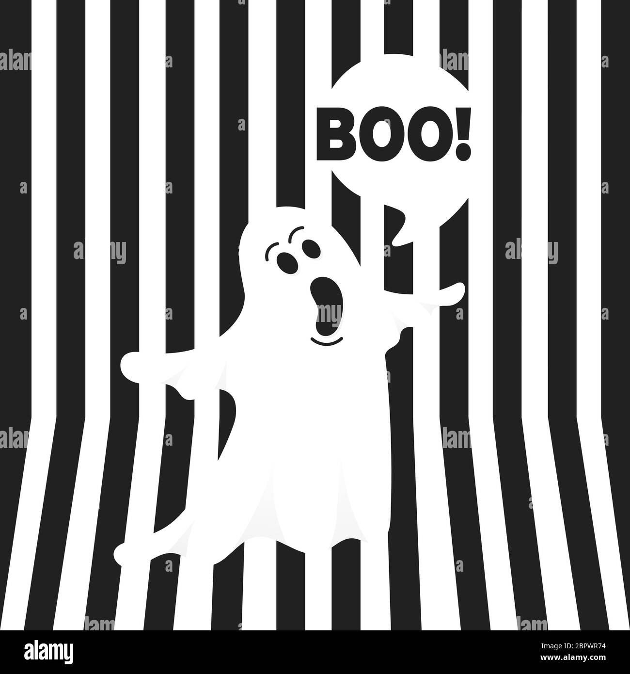 Boo ghost halloween message concept Stock Vector Image & Art - Alamy