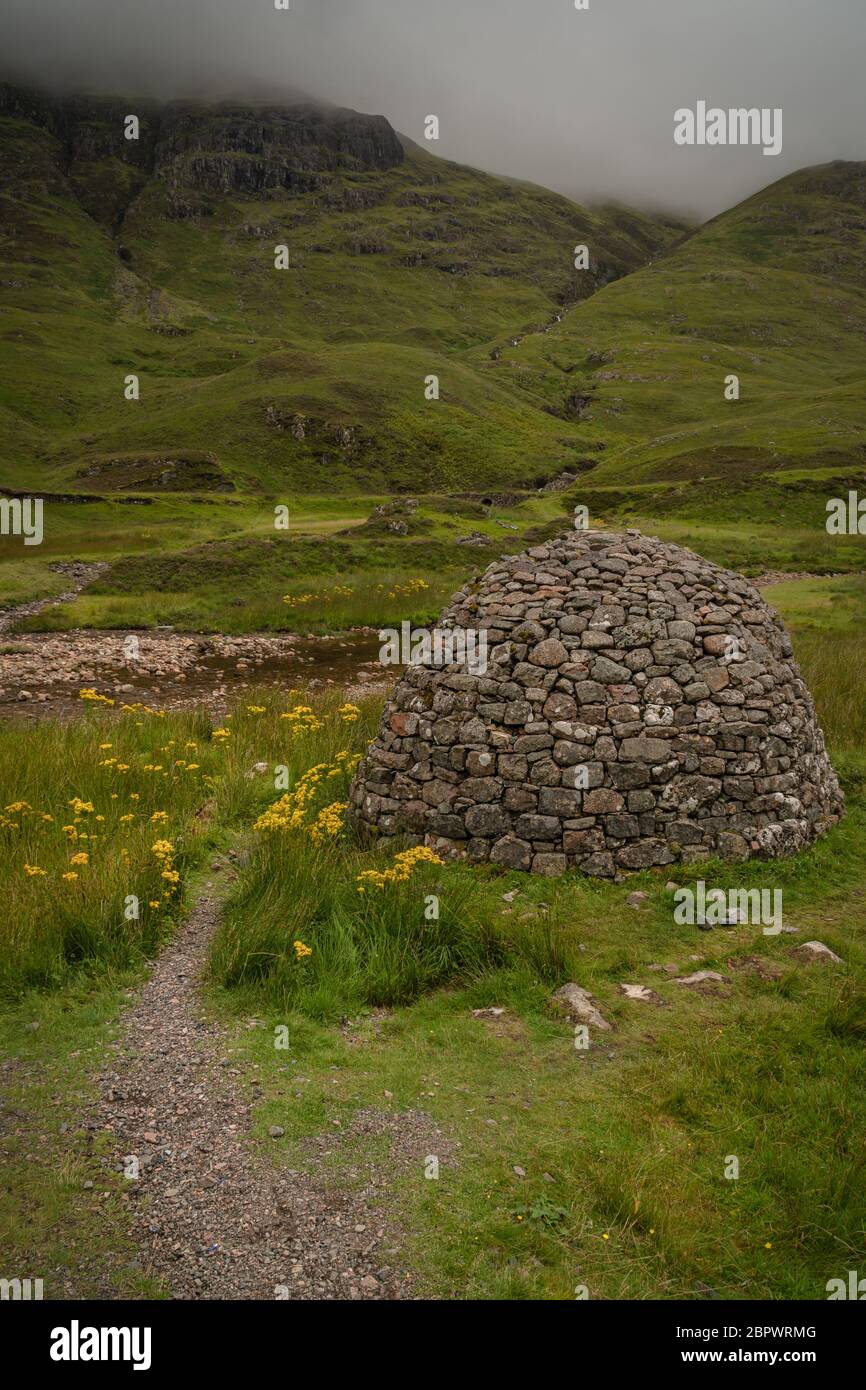 Stone Cone in the valley of Glencoe Stock Photo - Alamy